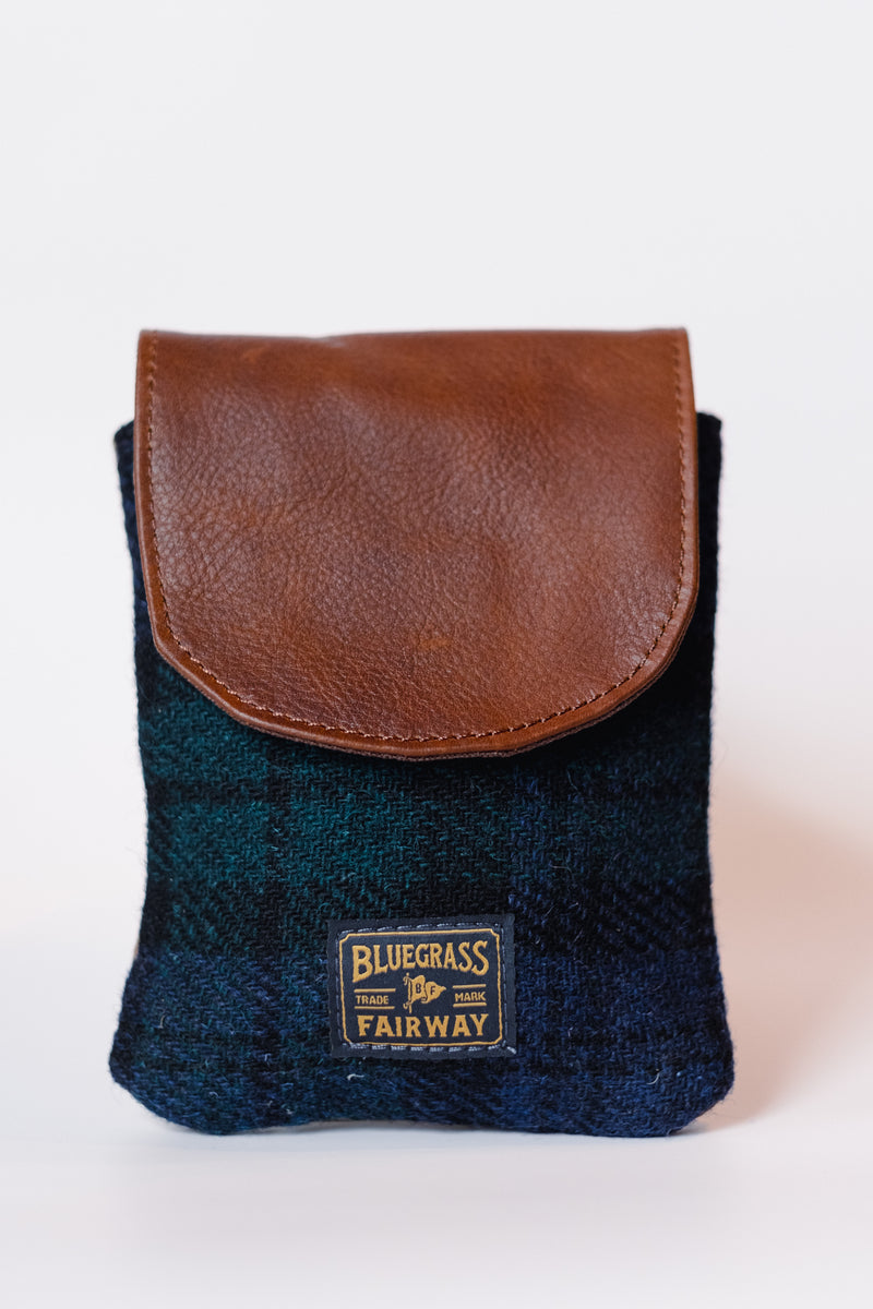 Harris Tweed Golf Rangefinder Case in Black Watch – Bluegrass Fairway
