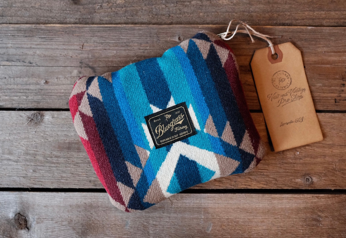 Single Barrel Mallet putter cover in Pendleton Wool / Black Napa Leath ...